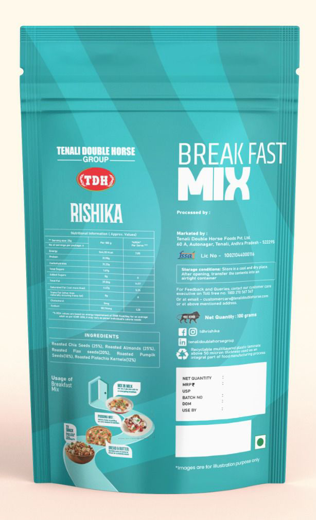 TDH Rishika Breakfast Mix 100g – Power-Packed Morning Nutrition ...