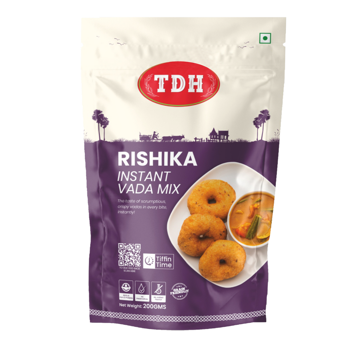 TDH Instant Vada Mix 200g | Quick & Crispy South Indian Vada Batter ...